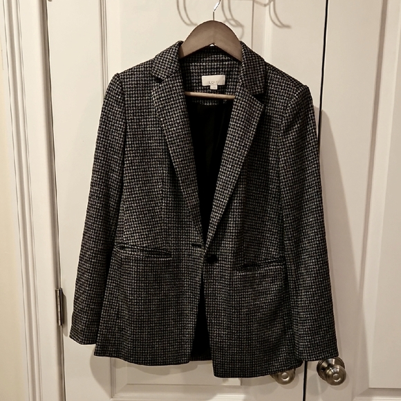 LOFT | Jackets & Coats | Loft Herringbone Oversized Blazer | Poshmark